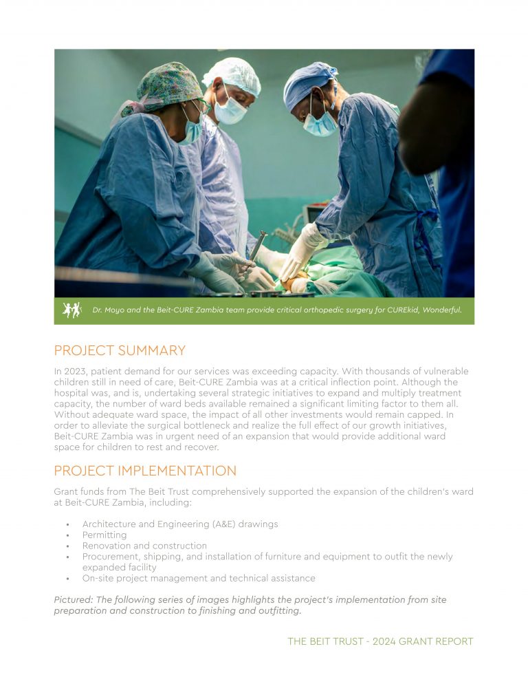 Beit Cure – Zambia – The Beit Trust